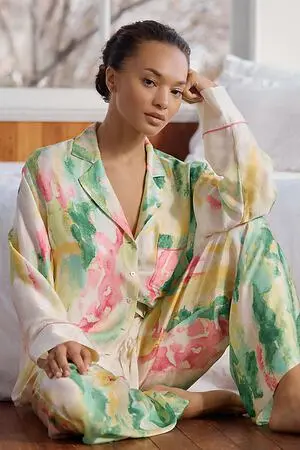 LYREBIRD Silky Overd Pajama Shirt - Cabbage White