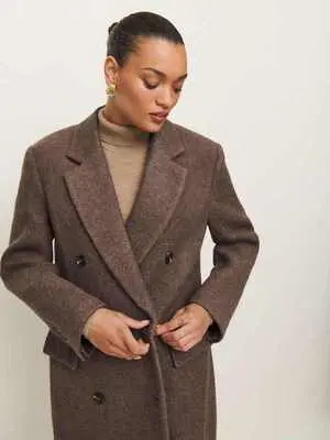 REFORMATION Petites Lucas Coat - Brown