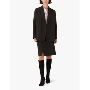 Whistles Wild Horse-pattern Silk Shirt