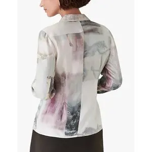 Whistles Wild Horse-pattern Silk Shirt