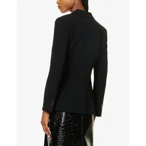 Theory Staple Single-breasted Woven Blazer - Black