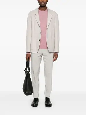 Fedeli Mélange-effect Cashmere Sweater - Pink