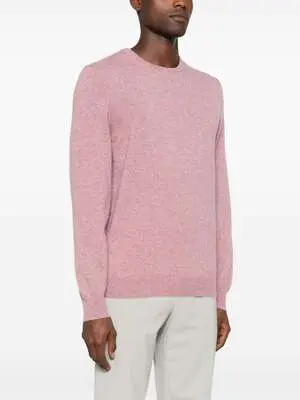 Fedeli Mélange-effect Cashmere Sweater - Pink