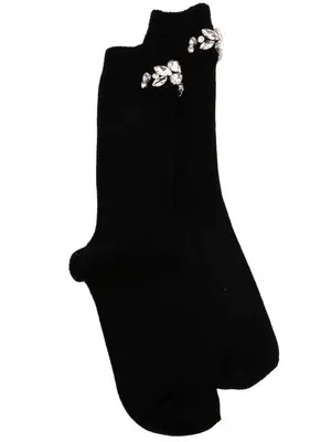 Simone Rocha Embellished Socks - Black