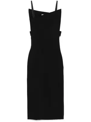 Sportmax Asymmetric Midi Dress