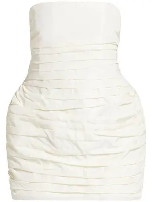 Magda Butrym Strapless Draped Mini Dress
