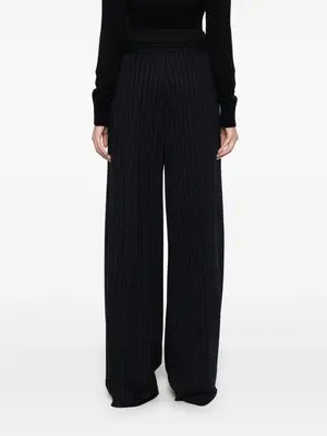 Max Mara Pinstriped Wide Leg Trousers
