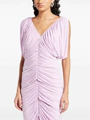 Magda Butrym Ruched Midi Dress - Purple