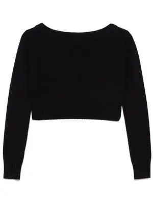 Max Mara Cropped Wool-cashmere Sweater
