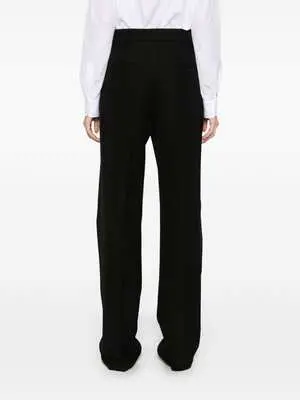 Max Mara Virgin Wool Trousers - Black