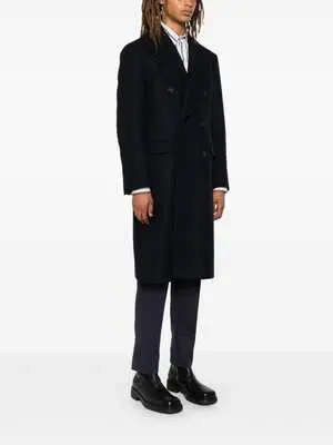 Boglioli Double-breasted Virgin Wool-blend Coat