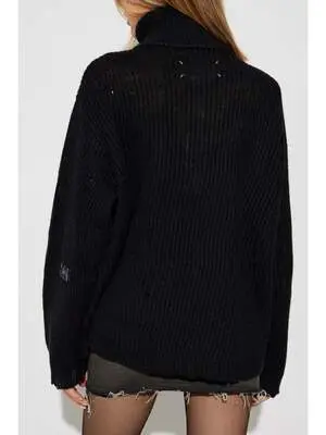 Maison Margiela Half-Zip Sweater In Black - 67% Off | Editorialist