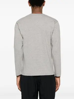 Play Comme Des Garcon Double Heart-patch T-shirt - Grey