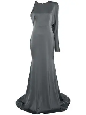 Alex Perry Satin One-shoulder Gown
