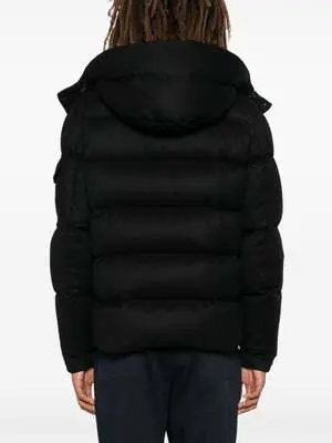 Moncler Maya 70 Wool Padded Jacket - Black