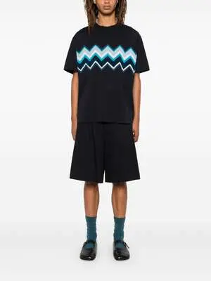 Missoni Zig Zag Embroidered Cotton T-shirt