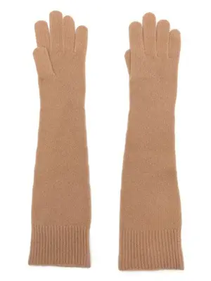 TOTEME Ribbed Gloves - Neutrals