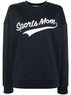 FAVORITE DAUGHTER Slogan Print Sweatshirt - Blue
