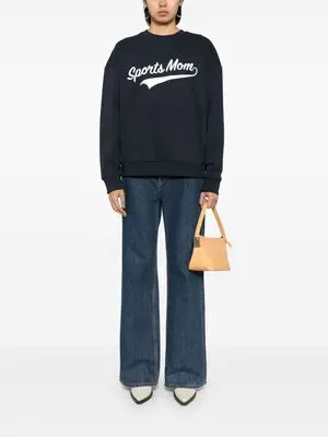 FAVORITE DAUGHTER Slogan Print Sweatshirt - Blue