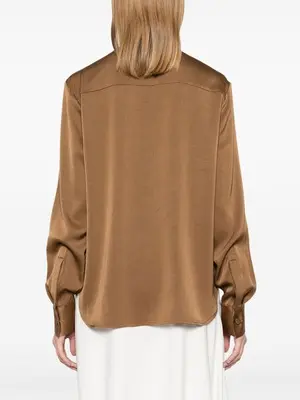 Alex Perry Satin Button-up Shirt