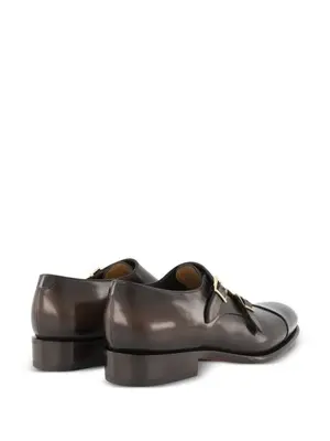 Santoni Monk Strap Shoes - Brown