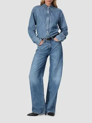 Rag & Bone Logan High-rise Wide-leg Jeans