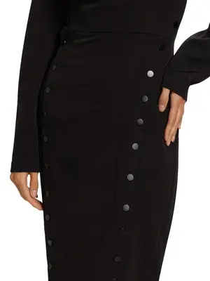 NONCHALANT LABEL Cora Long-sleeve Midi-dress