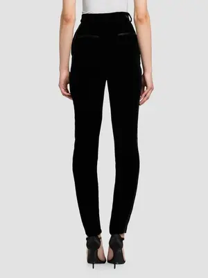 Dolce & Gabbana Velvet Skinny Pants