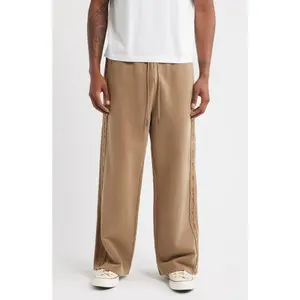 ELWOOD Metal Cotton Terry Sweatpants Dull Brown
