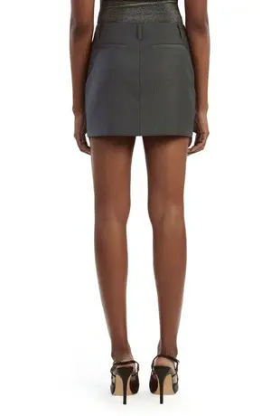 Bardot Maika Miniskirt - Dark Grey