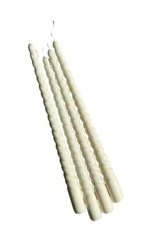AARAM LUXE Spiral Taper Candlesset Of 2