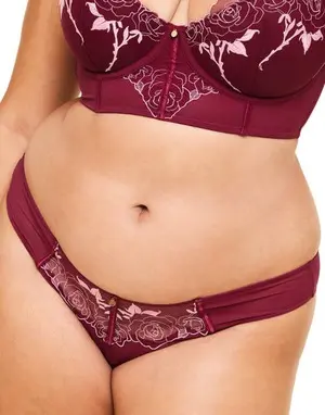 ADORE ME Rosita Brazilian Panties - Dark Purple