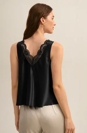 Lilysilk Armeria Lace Silk Tank
