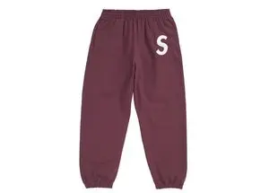 Supreme Logo Sweatpants - Maroon