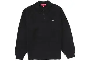 Supreme Small Box Polo Shirt Sweater - Black