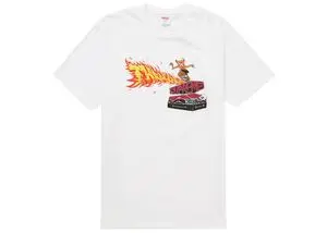 Supreme Thrasher Back Tail Tee Shirt - White