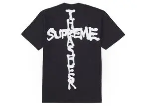 Supreme Thrasher Cross Tee Shirt - Black
