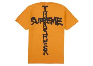 Supreme Thrasher Cross Tee Shirt - Orange