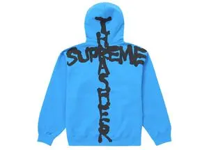 Supreme Supreme Thrasher Zip Up Hooded Sweatshirt - Bright Blue