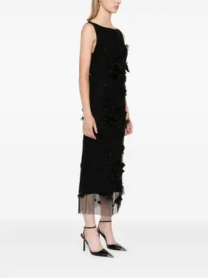 Viktor & Rolf Floral-appliqué Midi Dress