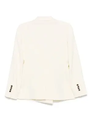 Alberto Biani Double-breasted Blazer - White