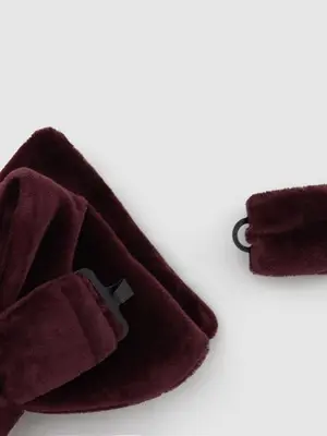 REISS Hike Velvet Bow Tie - Purple