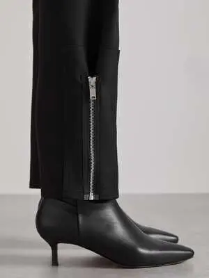 REISS Louisa Atelier Zipped Crepe Trousers