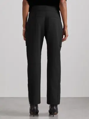 REISS Louisa Atelier Zipped Crepe Trousers