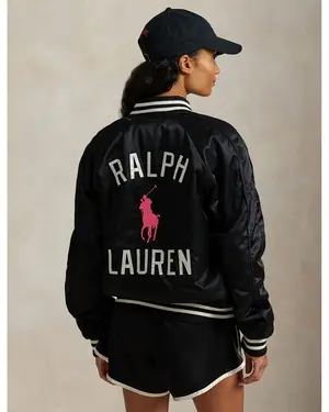 Polo Ralph Lauren Satin Pony Bomber Jacket