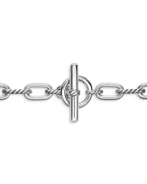 David Yurman Dy Madison Toggle Chain Necklace - Silver