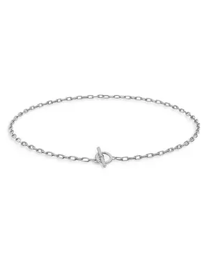 David Yurman Dy Madison Pave Diamond Toggle Chain Necklace