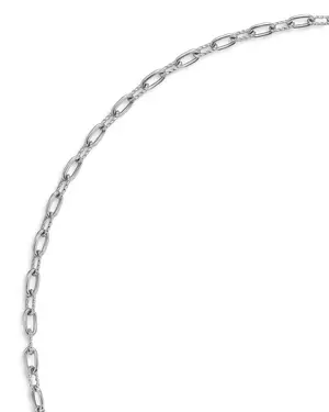 David Yurman Dy Madison Pave Diamond Toggle Chain Necklace