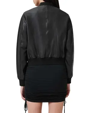 ALLSAINTS Orten Leather Bomber Jacket - Black