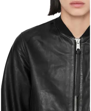 ALLSAINTS Orten Leather Bomber Jacket - Black